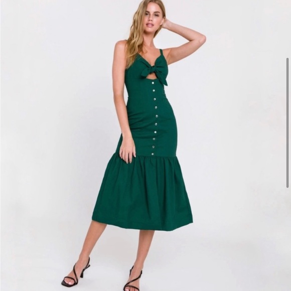 Endless Rose | Dresses | Emerald Green Summer Dress | Poshmark